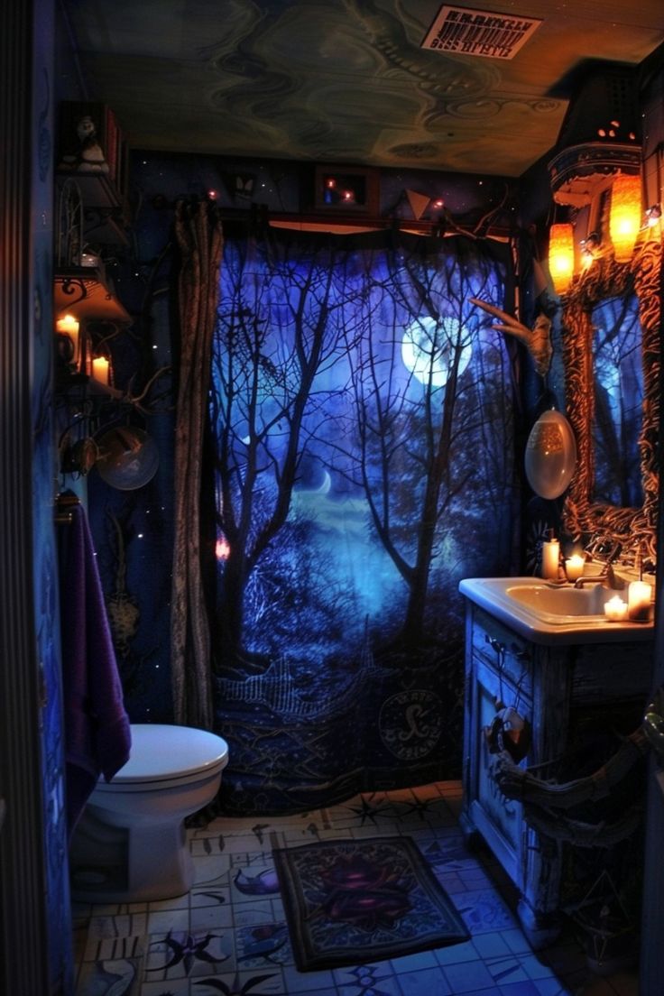 +20 Gothic Witchy Bathroom Ideas for a Dark, Elegant Look