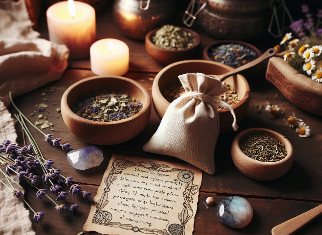 DIY Witchy Sleep Pillow for Insomnia Relief
