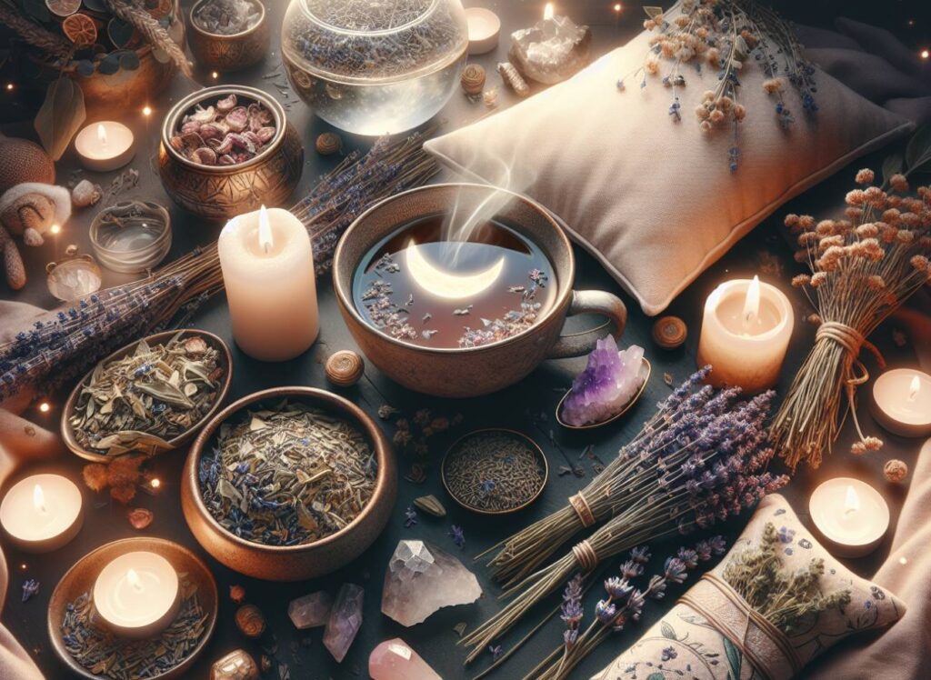Full Moon Sleep Rituals Using Witchy Herbs for Better Rest