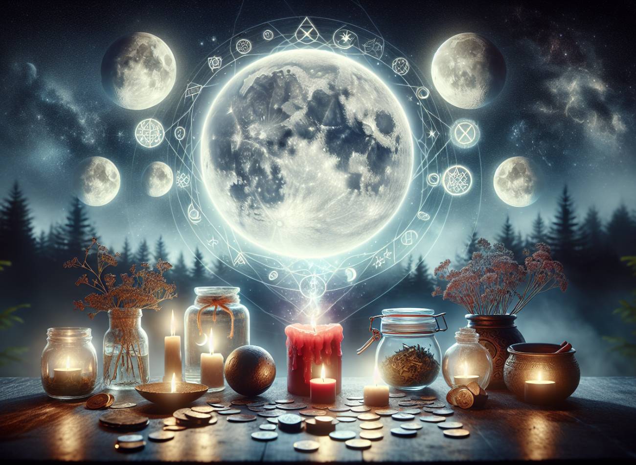 Hoodoo Rituals for Power, Passion, and Prosperity Using the Full Moon