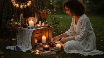 How to Build a Witchy Backyard Altar Step by Step