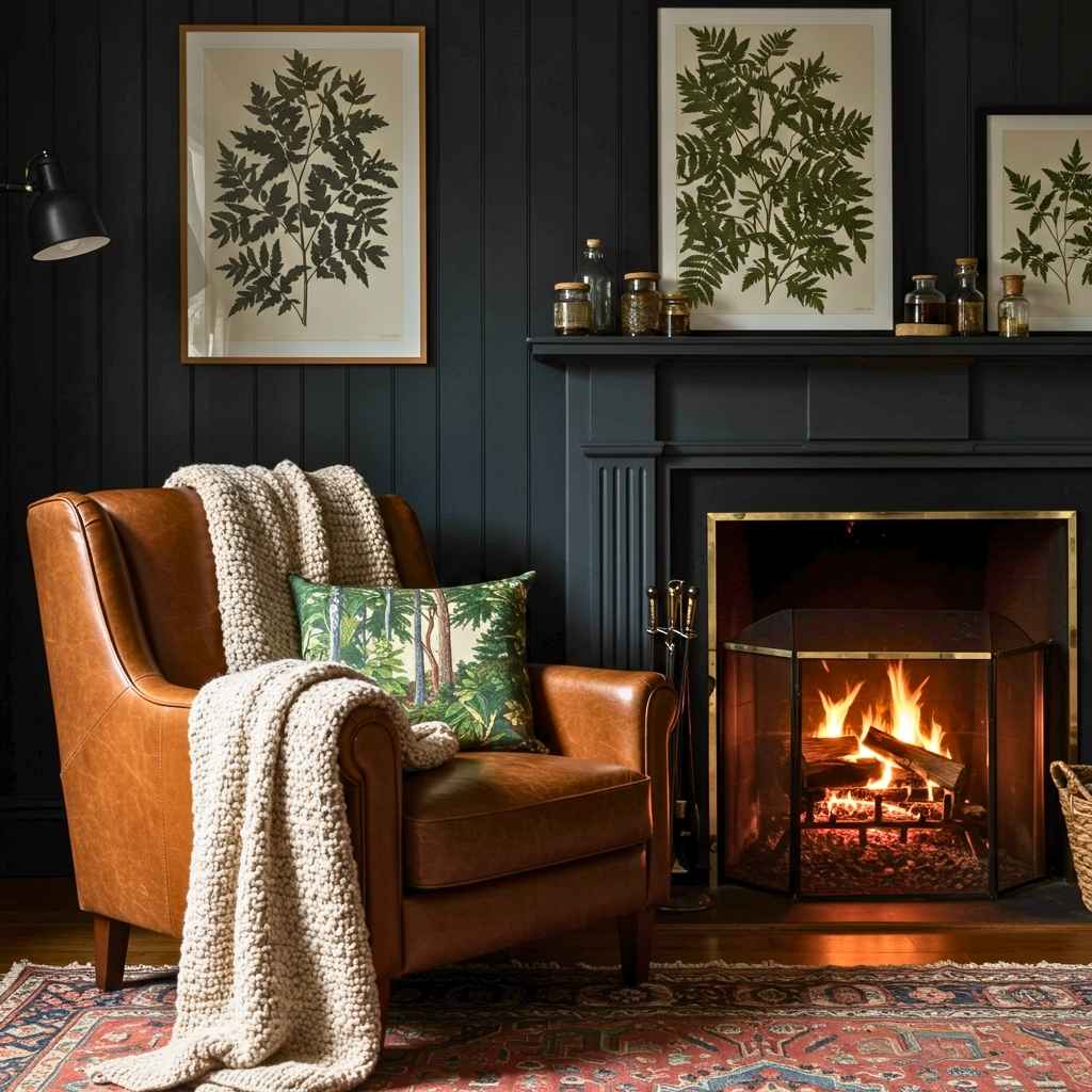 13 Dreamy Dark Cottagecore Living Room Ideas to Cozy Up Your Space