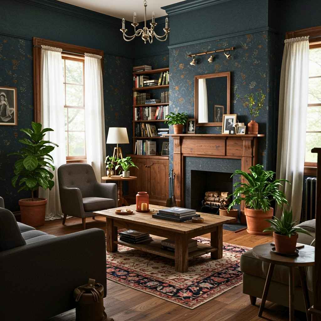 13 Dreamy Dark Cottagecore Living Room Ideas to Cozy Up Your Space