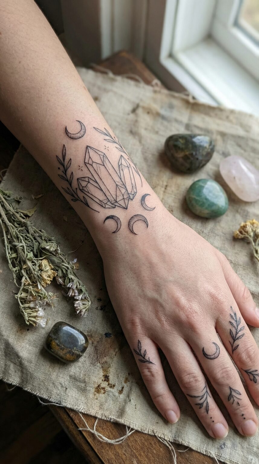 15 Witchy Hand Tattoos for Women who carry magic in their hands